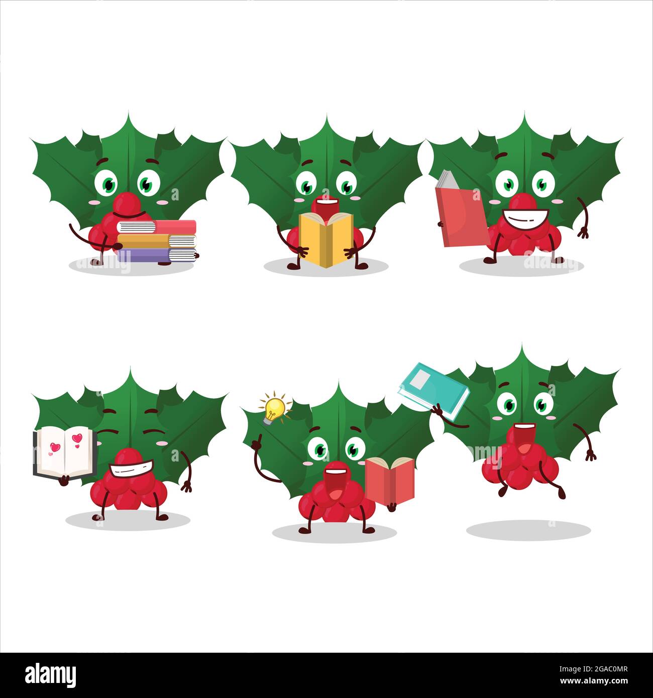 A picture of holly berry cartoon character concept reading an amusing ...