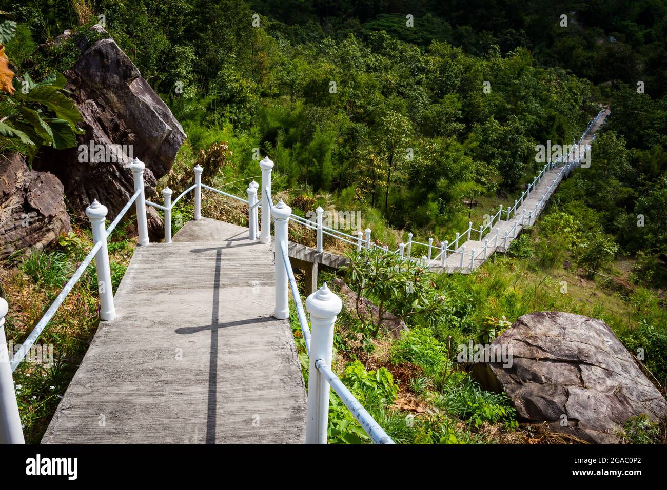 Steps going up hill stairs hi-res stock photography and images - Alamy