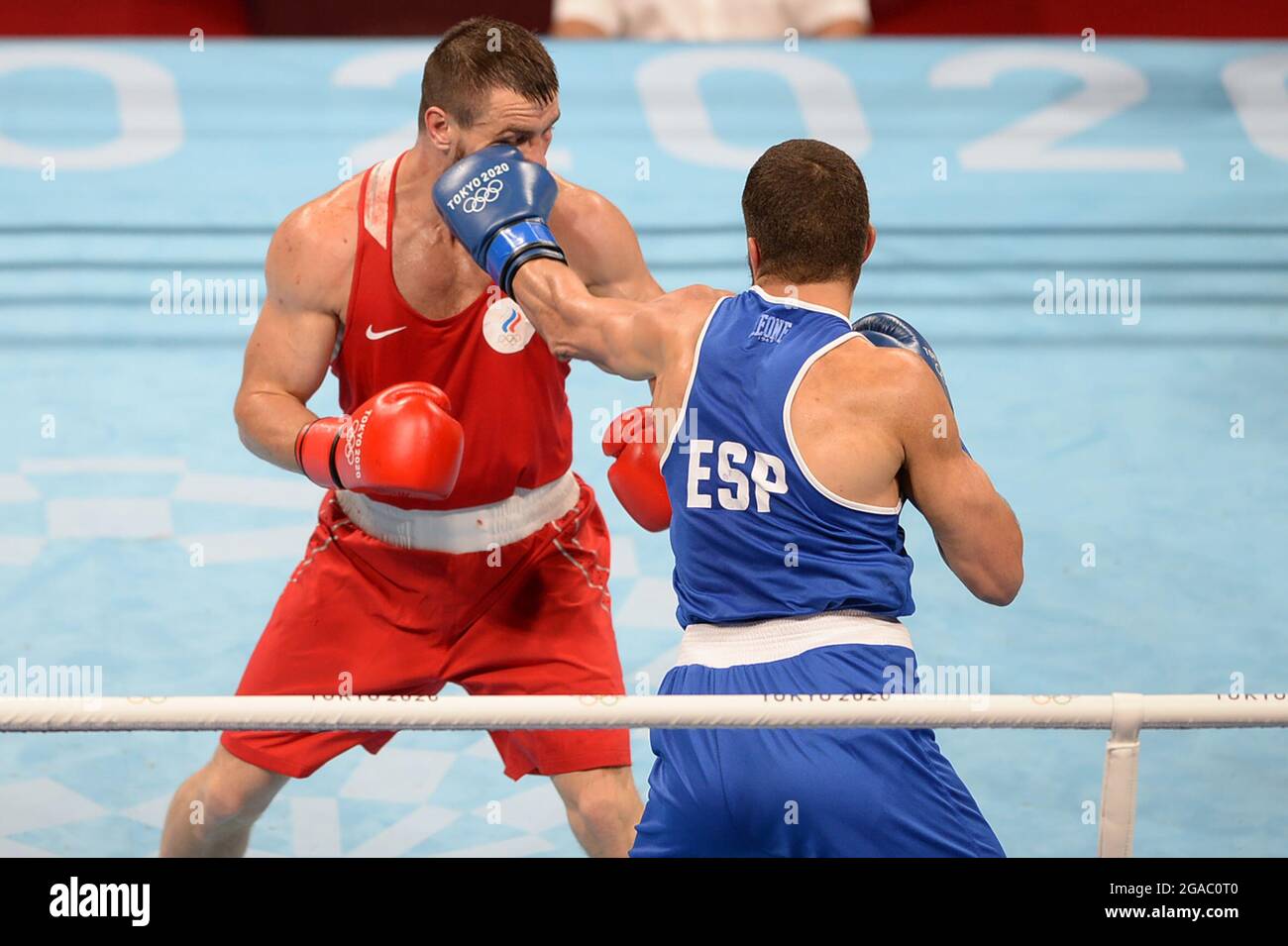 Tokyo, Japan. 30th July, 2021. Boxing: Olympics, preliminary bout ...