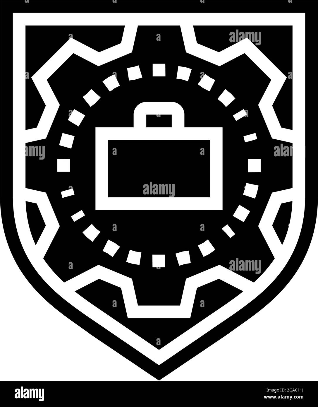 occupational safety and health glyph icon vector illustration Stock ...