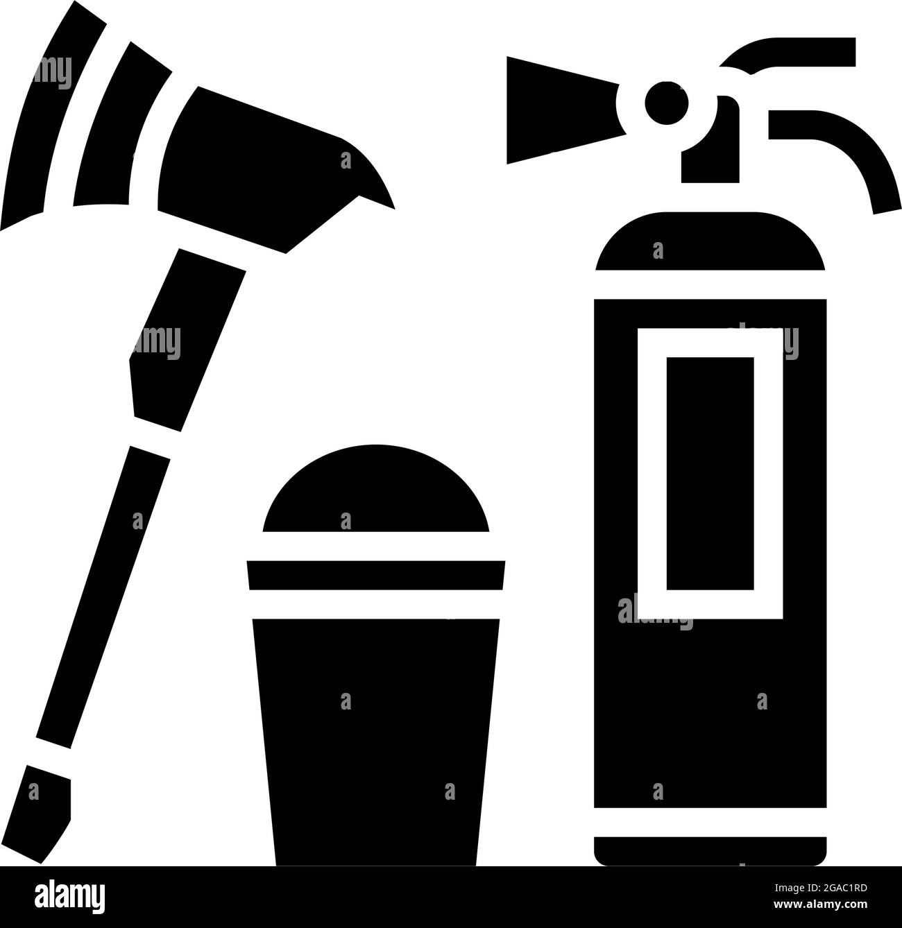 fire safety glyph icon vector illustration Stock Vector Image & Art - Alamy