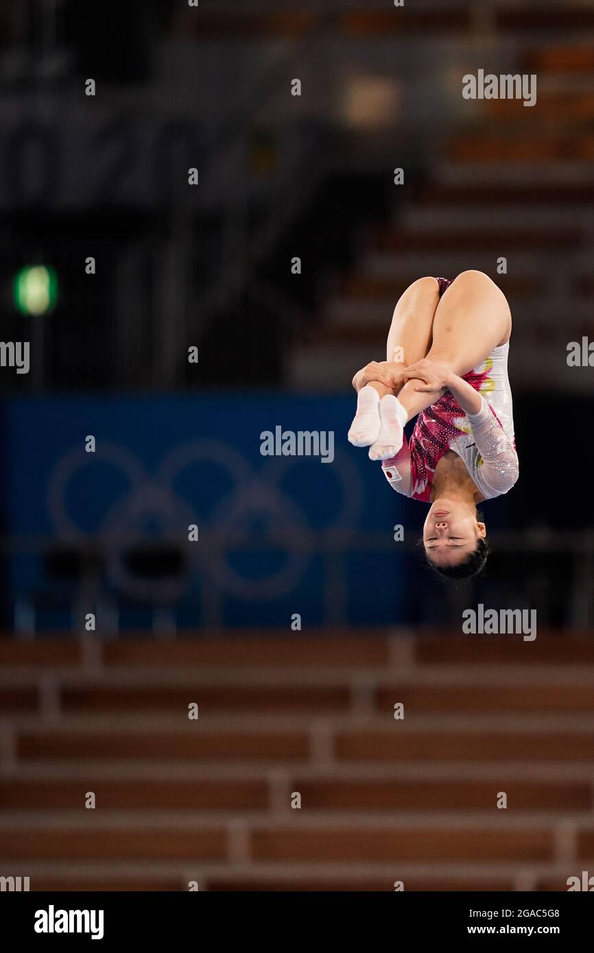 Tokyo, Japan. 30th July, 2021. Megu Uyama (JPN) Trampoline : Women's ...