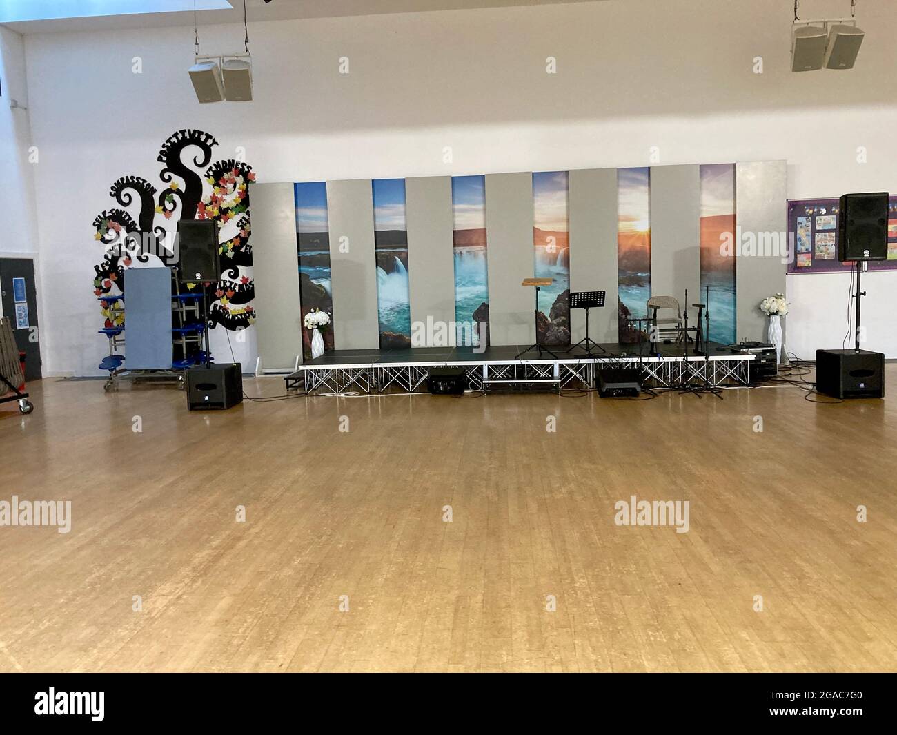 Main hall at a primary schooling Wembley, London Stock Photo - Alamy