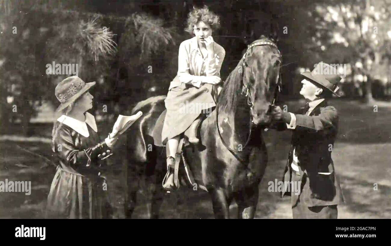 ALICE GUY-BLACHÉ (1873-1968) Pioneer French film producer directing a ...