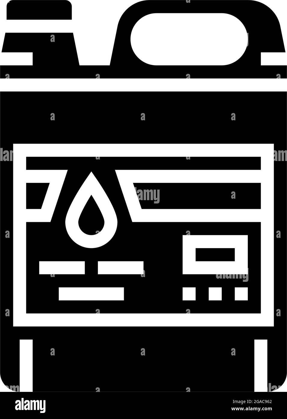 chemical liquid canister resin art glyph icon vector illustration Stock ...