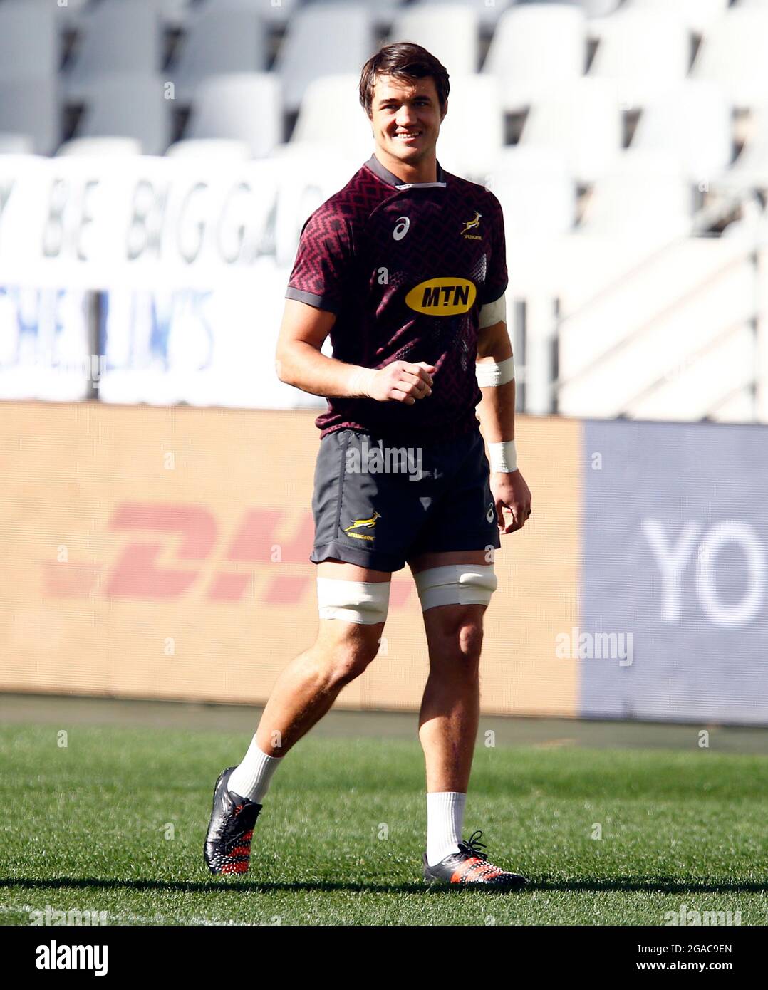 South Africa's Franco Mostert during the captains run at the Cape Town ...
