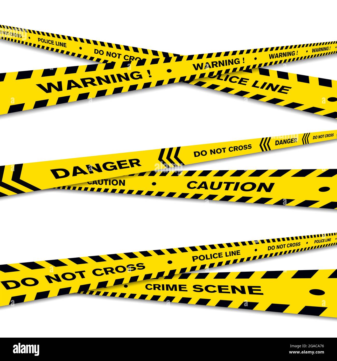 Warning Line police vector design ilustration template Stock Vector ...