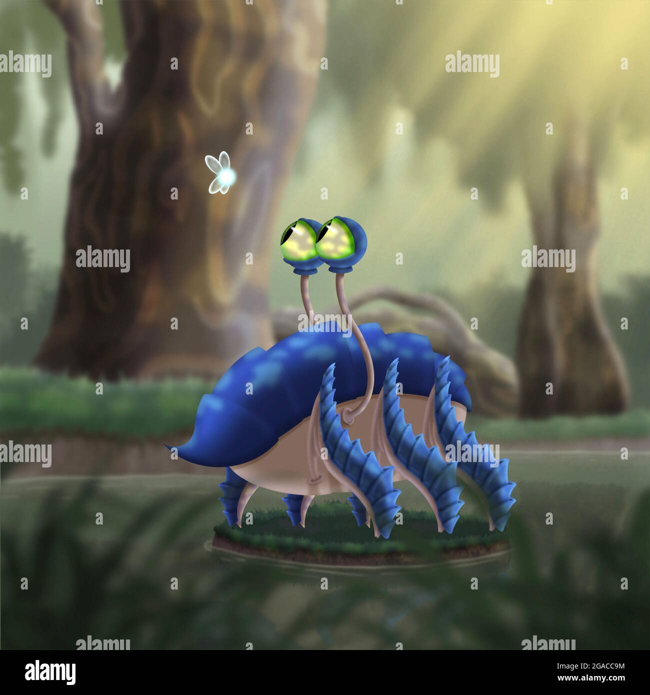 Space swamp beetle Stock Photo - Alamy