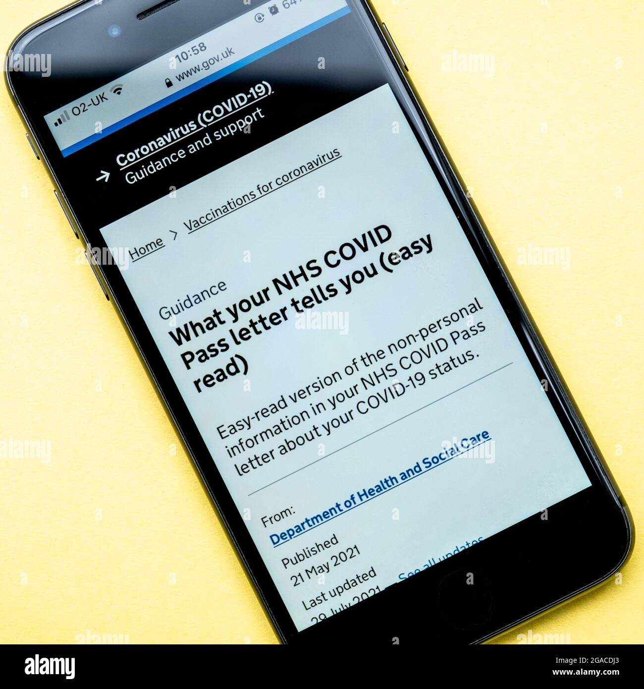 London UK, July 30 2020, Mobile Phone Or Smartphone Screen Shot About ...