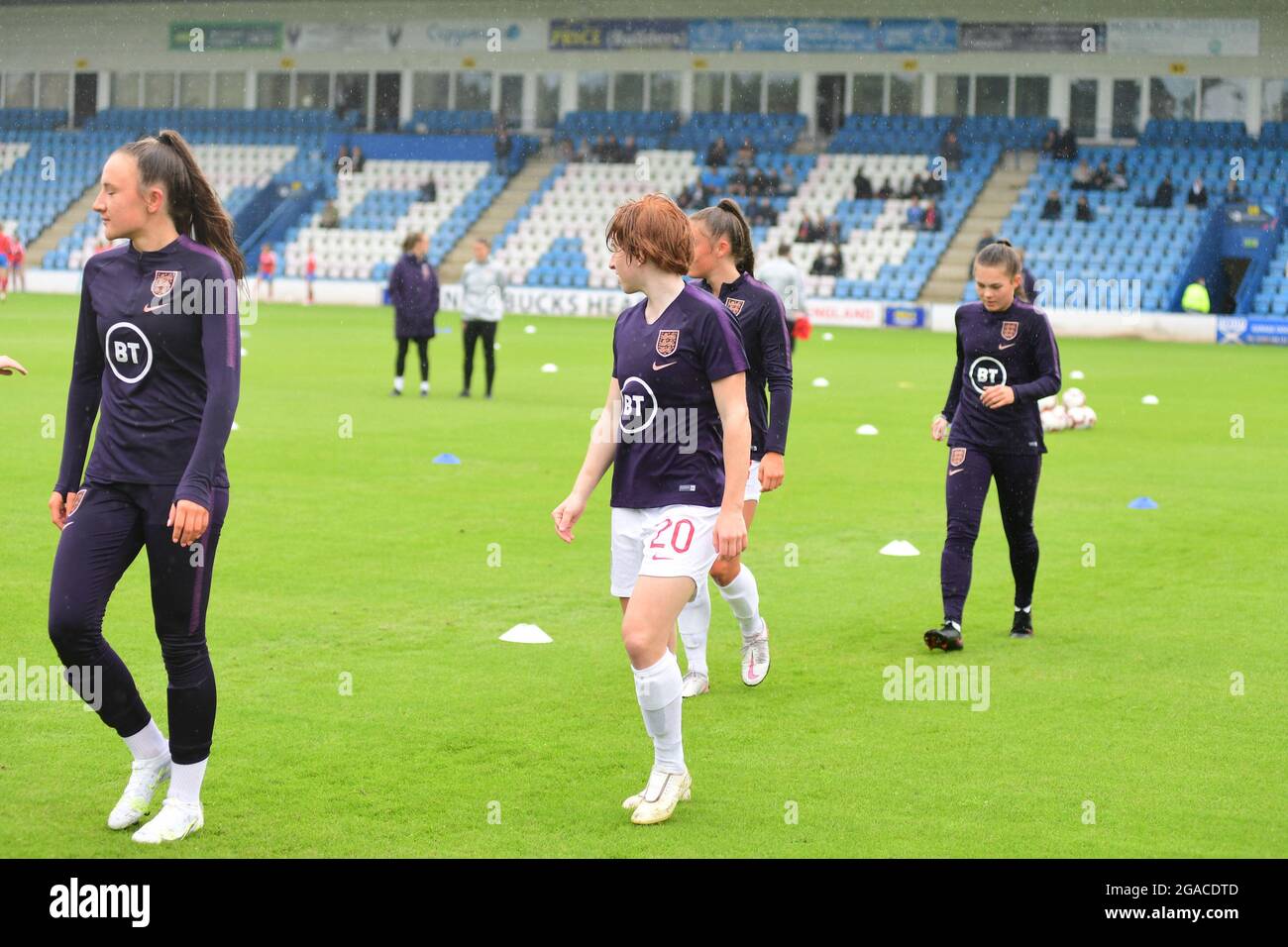 Milly Mott (20 England) during the friendly under 19 between England ...