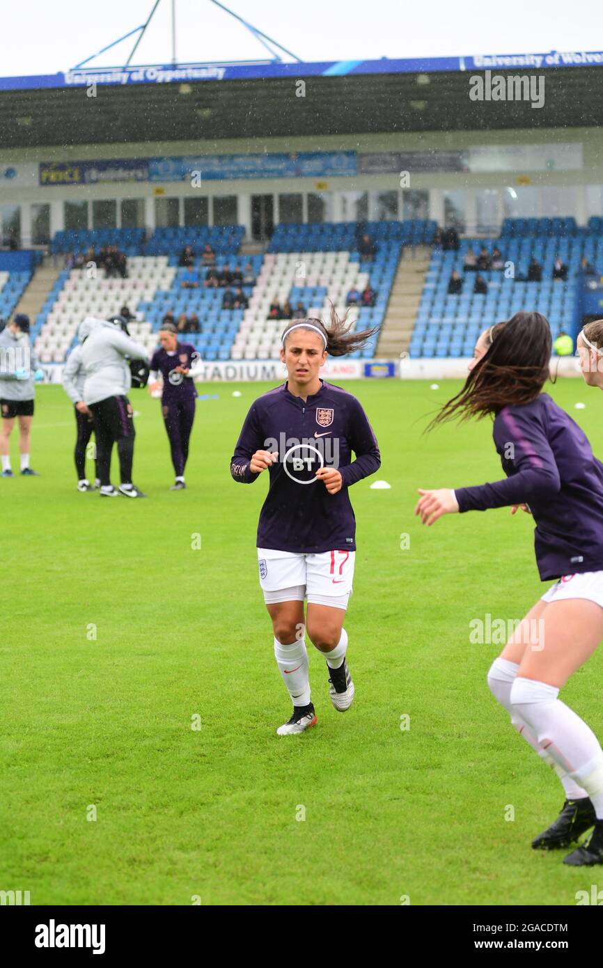 Maria Edwards (17 England)during the friendly under 19 between England ...