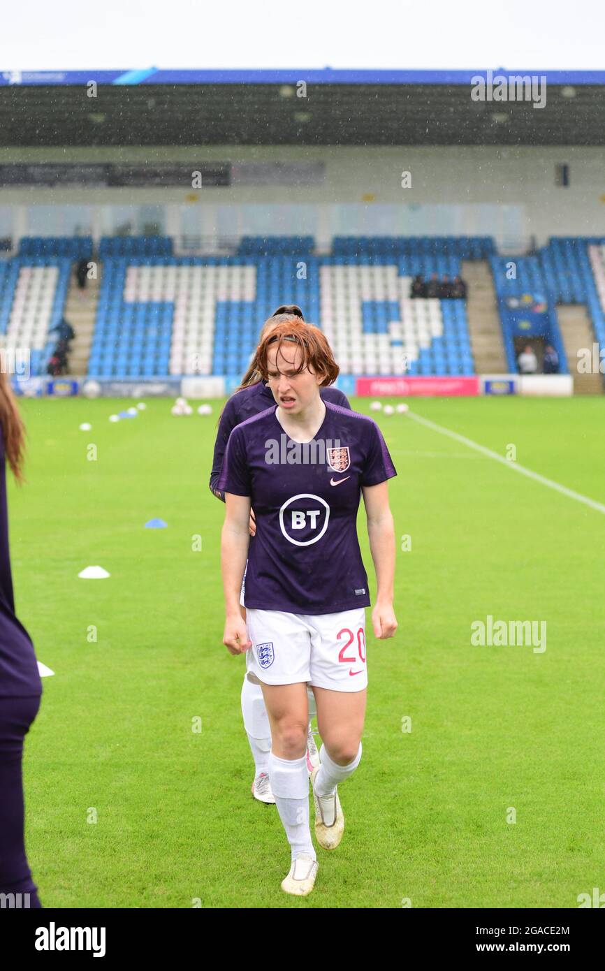 Milly Mott (20 England) during the friendly under 19 between England ...