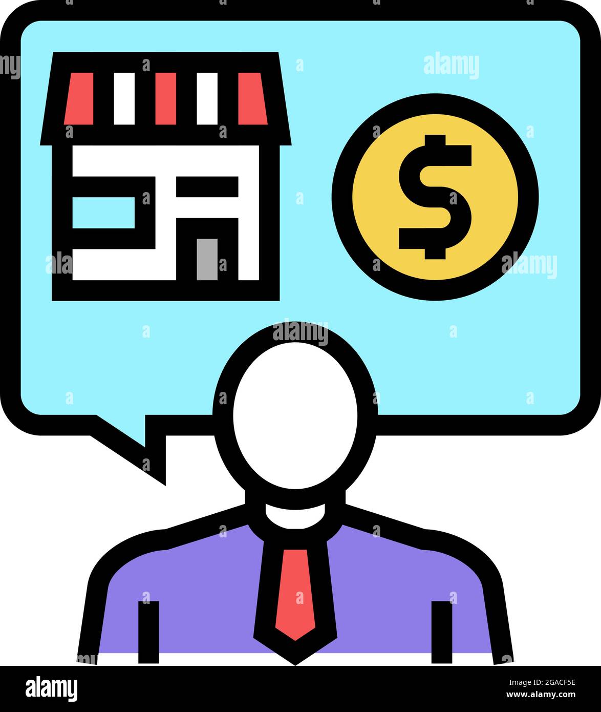 Employee running money color icon hi-res stock photography and images ...