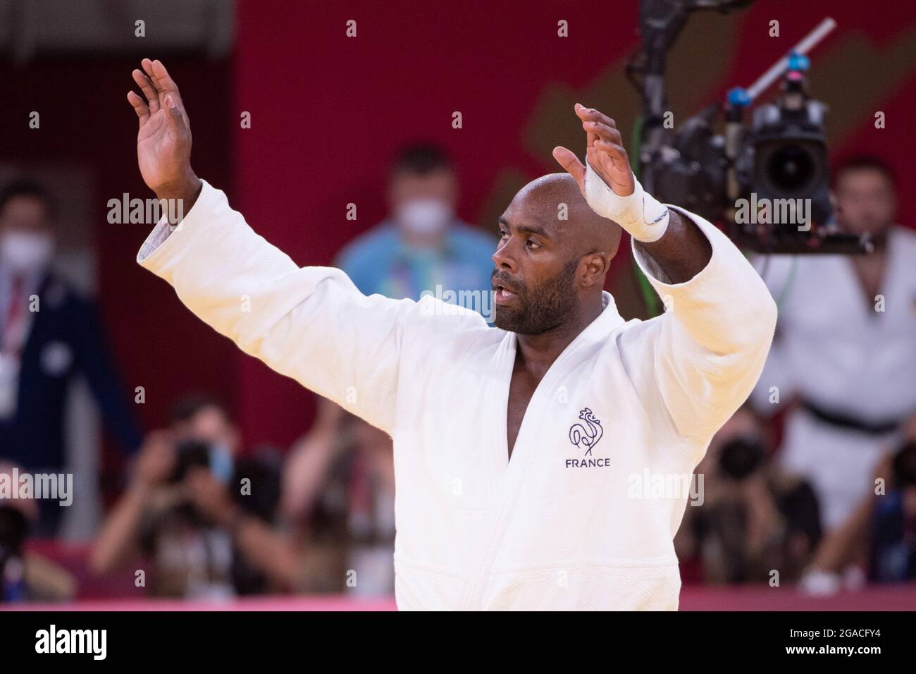 Teddy Riner (FRA) Judo men 100 kg bronze final JULY 30, 2021: Tokyo ...