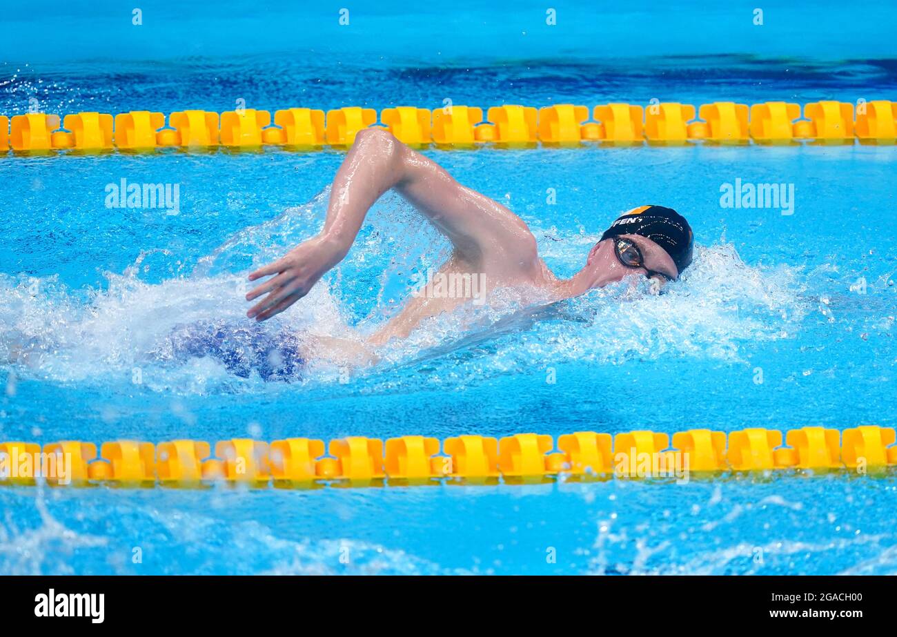 Ireland's Daniel Wiffen during Heat 1 of the Men's 1500m Freestyle at ...