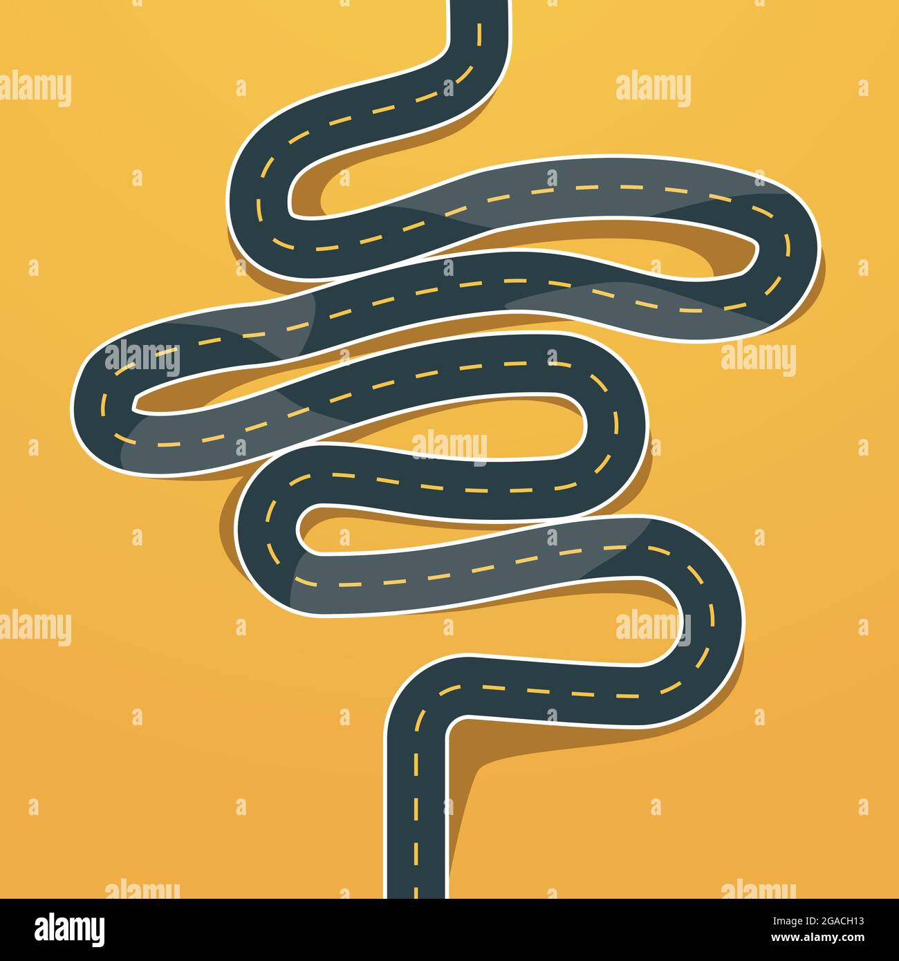 Curvy lane Stock Vector Images - Alamy