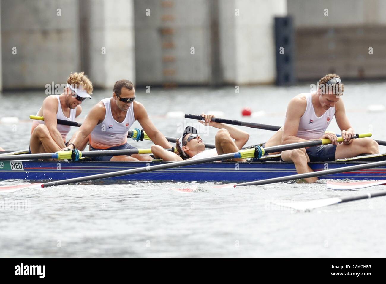 TOKYO, 30-07-2021, Sea Forest Waterway, Olympic Games, Rowing session ...