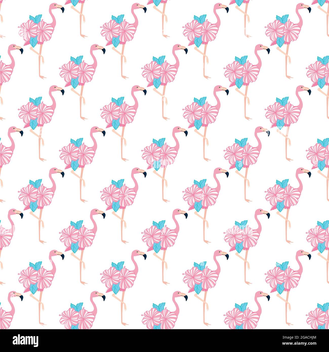 seamless pattern, flamingo art background design for fabric and decor ...