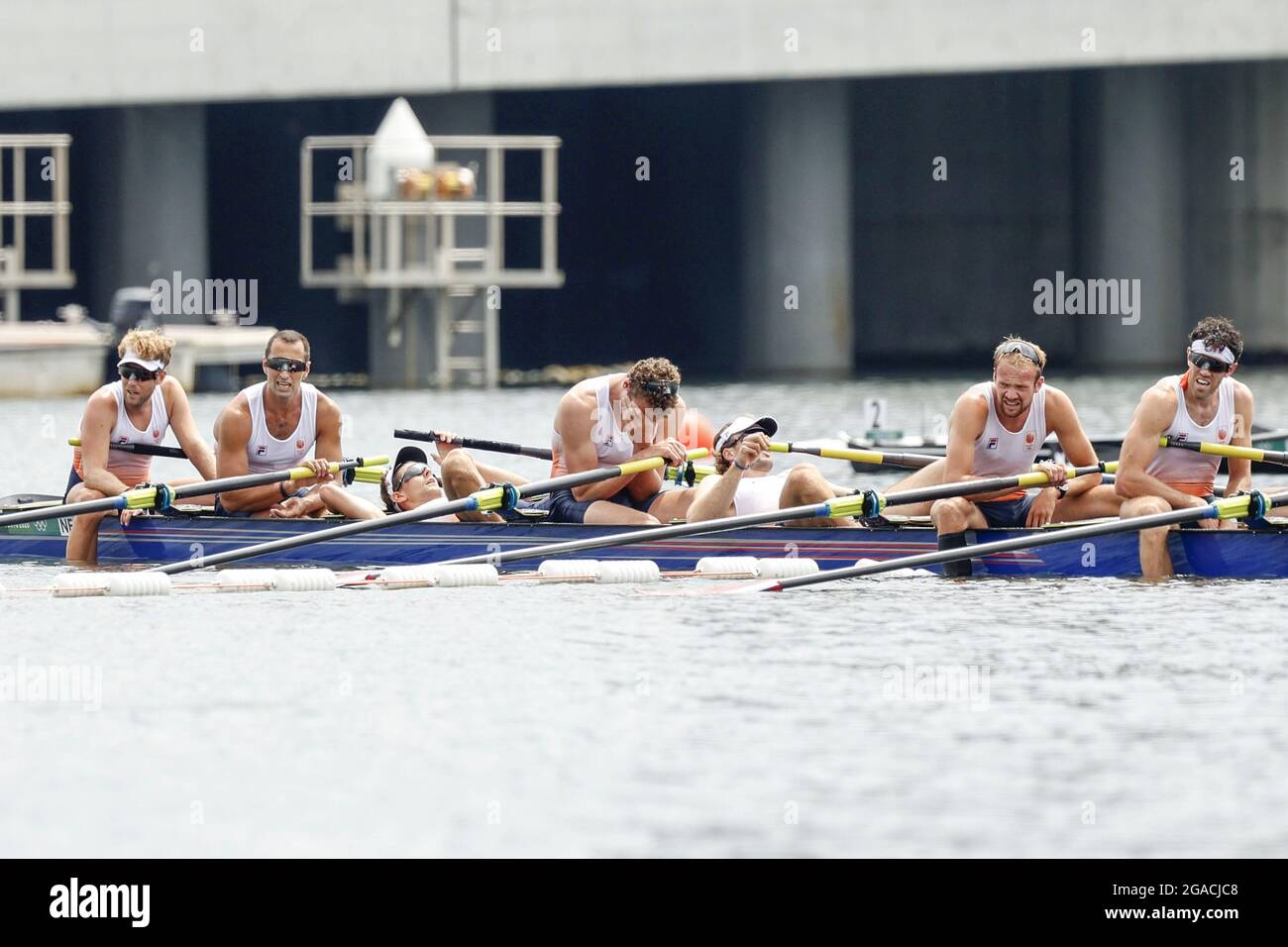 TOKYO, 30-07-2021, Sea Forest Waterway, Olympic Games, Rowing session ...