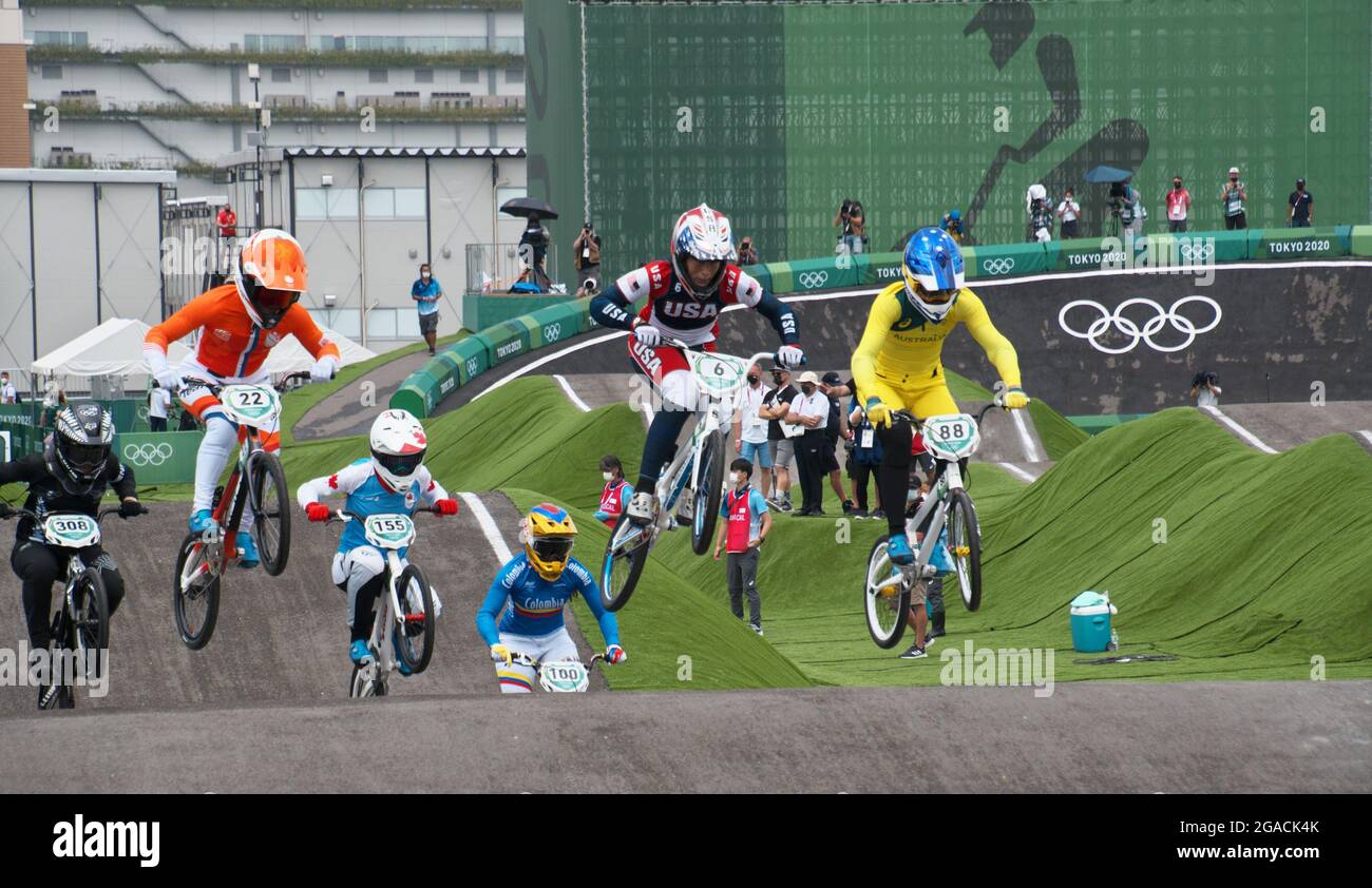 Tokyo, Japan. 30th July, 2021. USA's Felicia Stancil competes in the ...