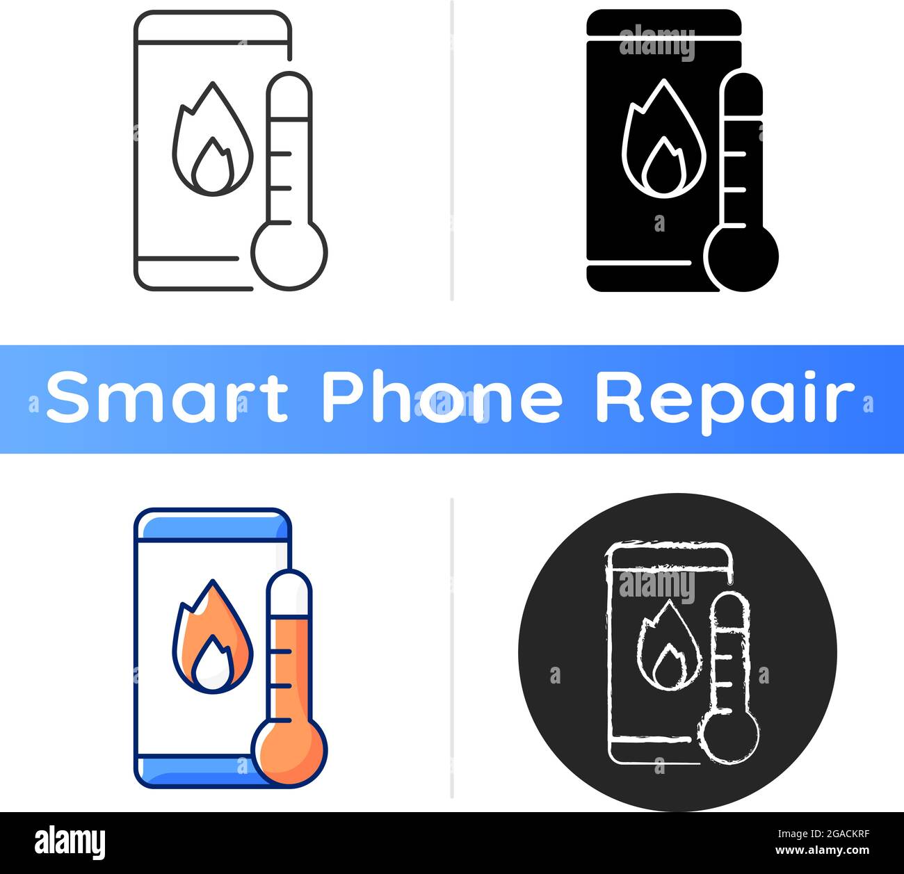 Phone overheating icon Stock Vector Image & Art - Alamy