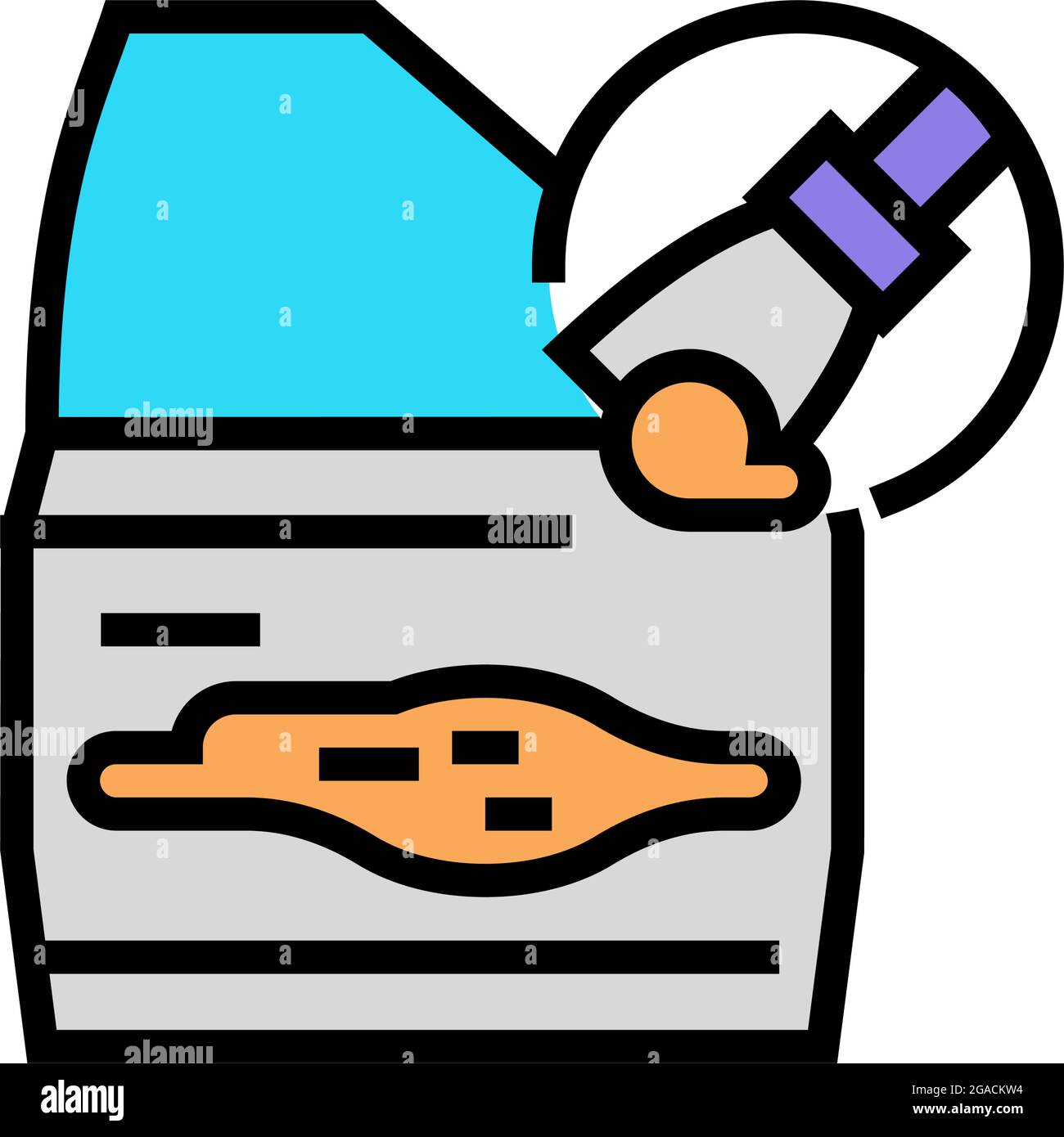 auto body filler bondo color icon vector illustration Stock Vector ...