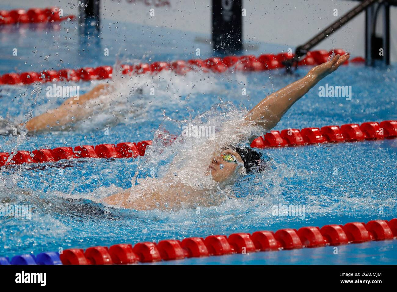 Tokyo, Kanto, Japan. 30th July, 2021. Ryan Murphy (USA) competes in the ...