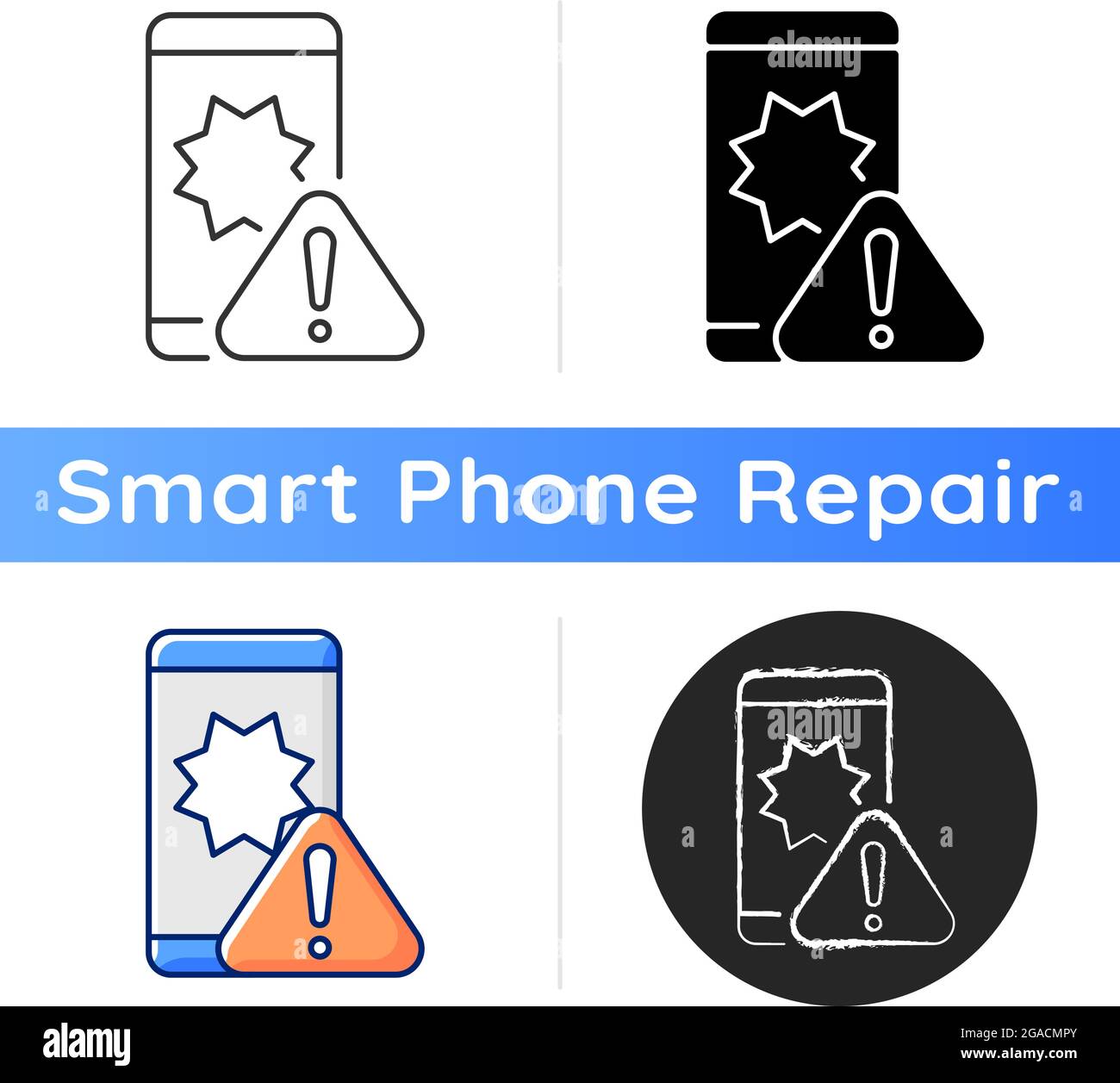 Phone crashes icon Stock Vector Image & Art - Alamy