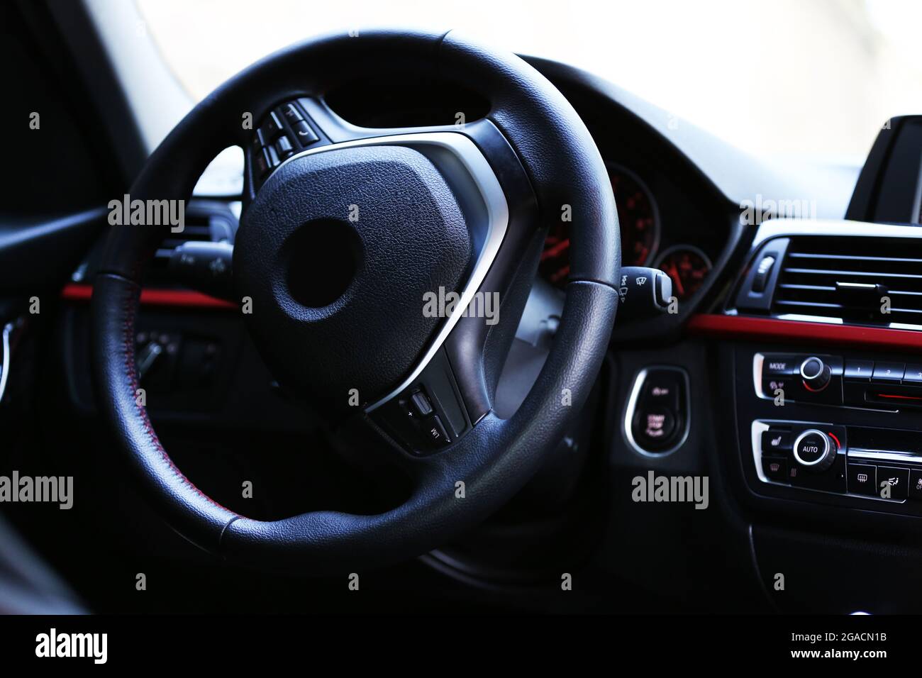 Wheel inside the car Stock Photo - Alamy