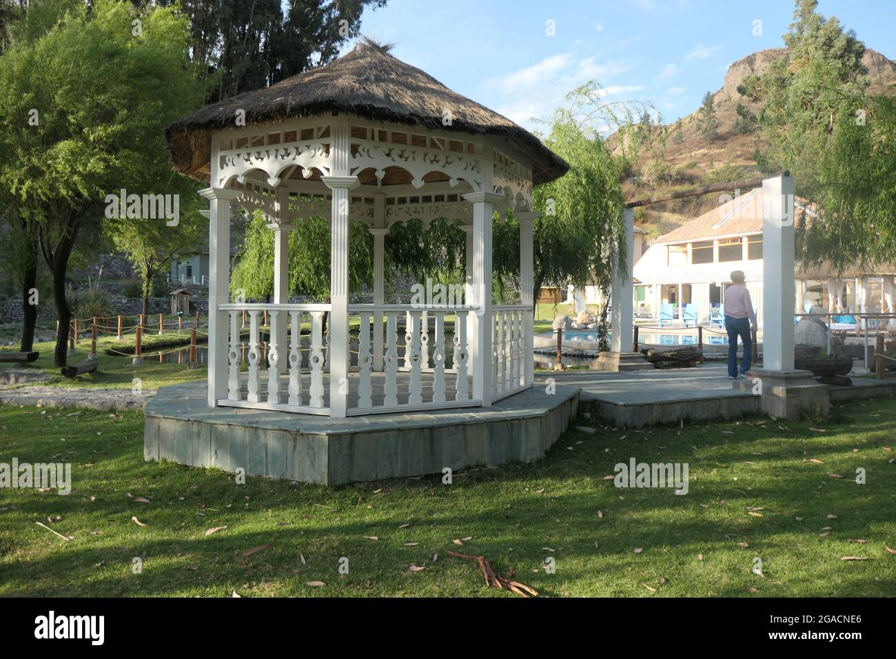 Band Stand Peru landscape swimming pool garden outside mountain hill ...