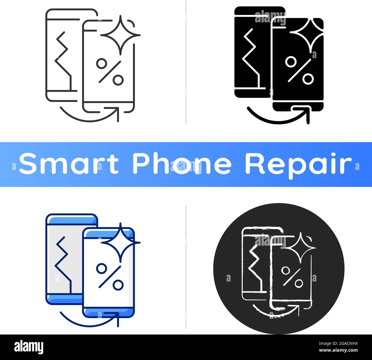 Old phone replacement icon Stock Vector Image & Art - Alamy