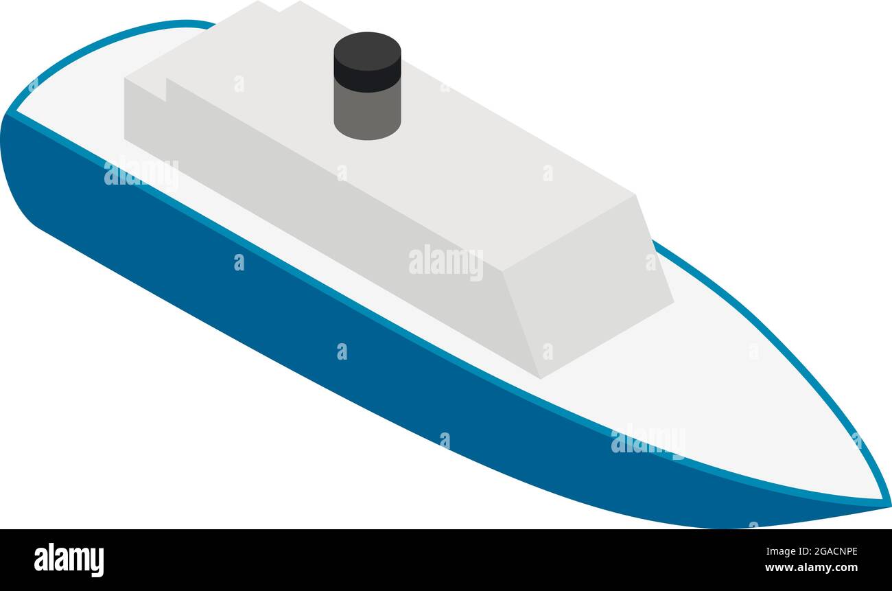 Steamboat icon isometric vector. Steamship, cruise boat icon. Cruise ...