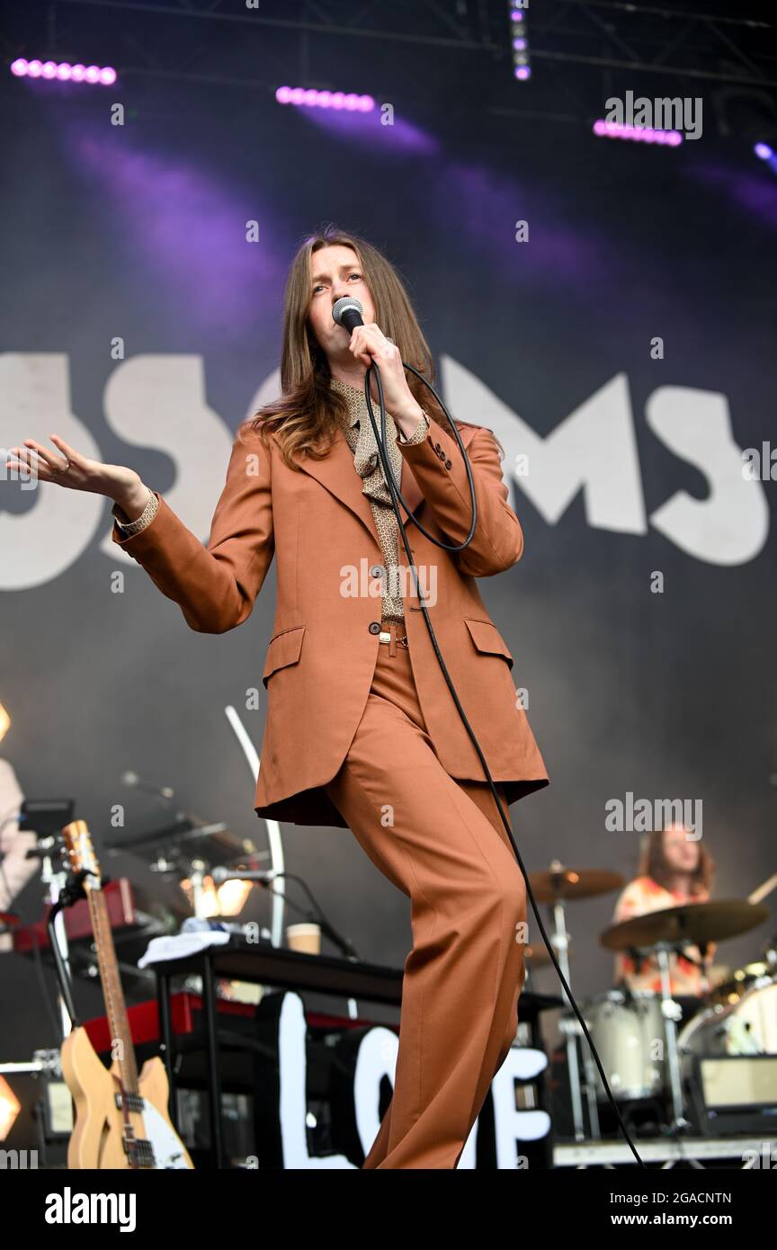 Blossoms Performing at Tramlines Sheffield Stock Photo - Alamy