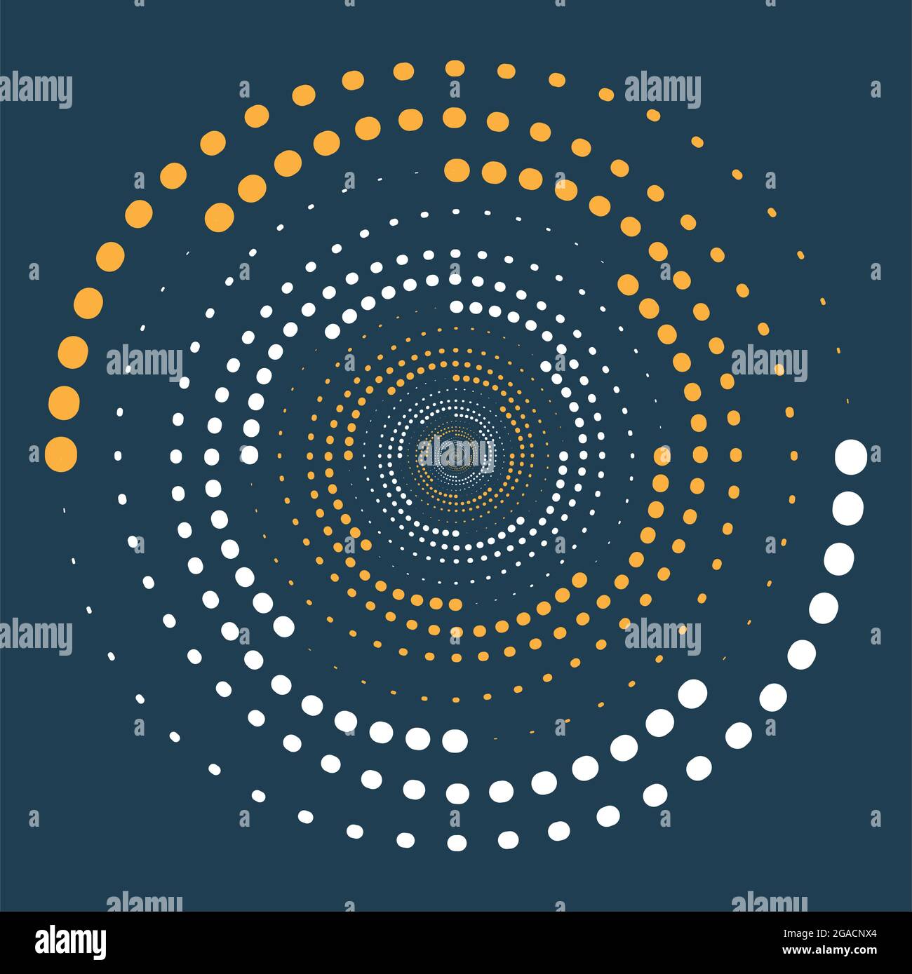 Glowing Halftone Dots Circle, Auxiliary Graphic Elements for Designs ...