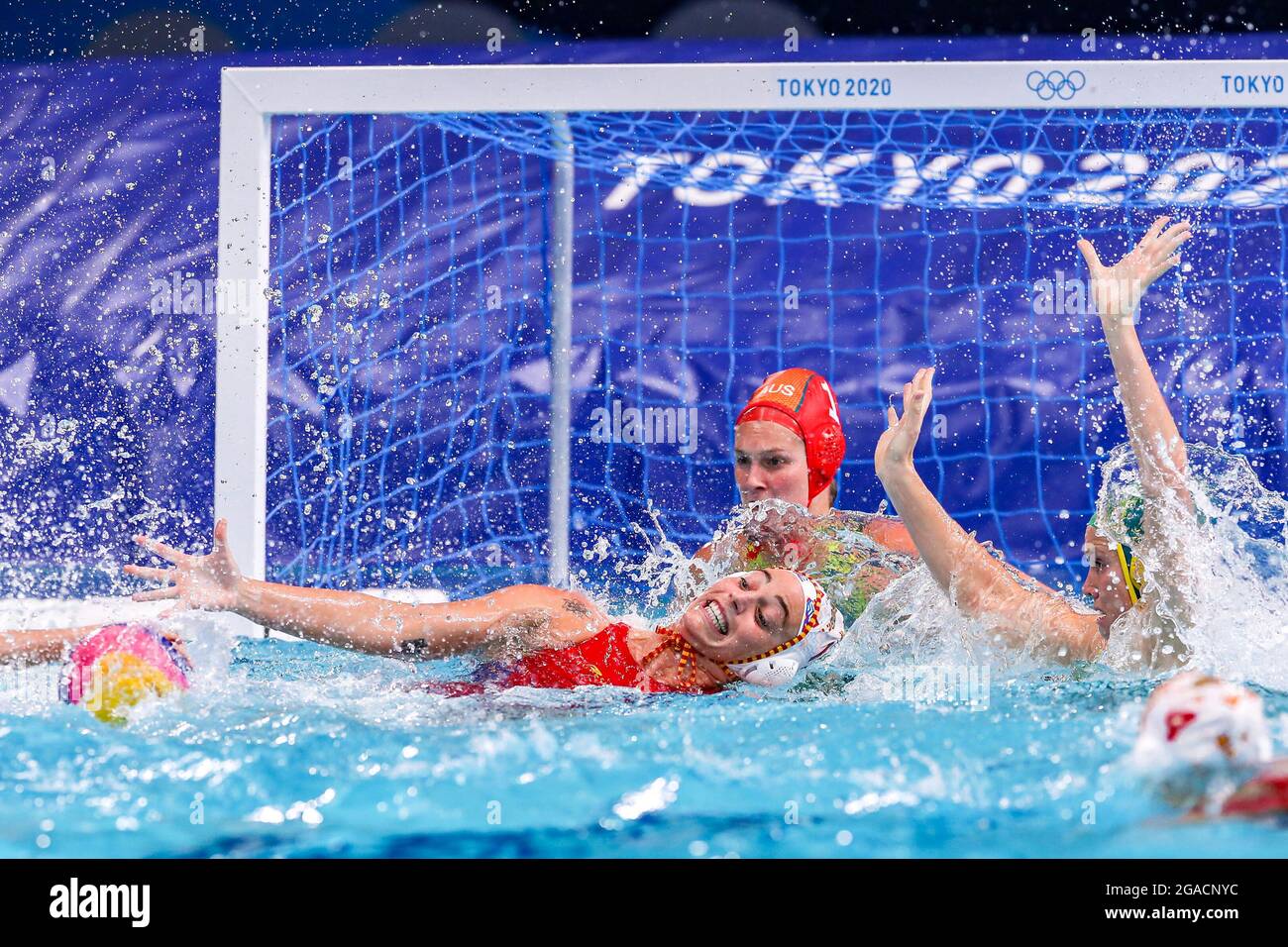 TOKYO, JAPAN - JULY 30: Maica Garcia of Spain, Amy Ridge of Australia ...