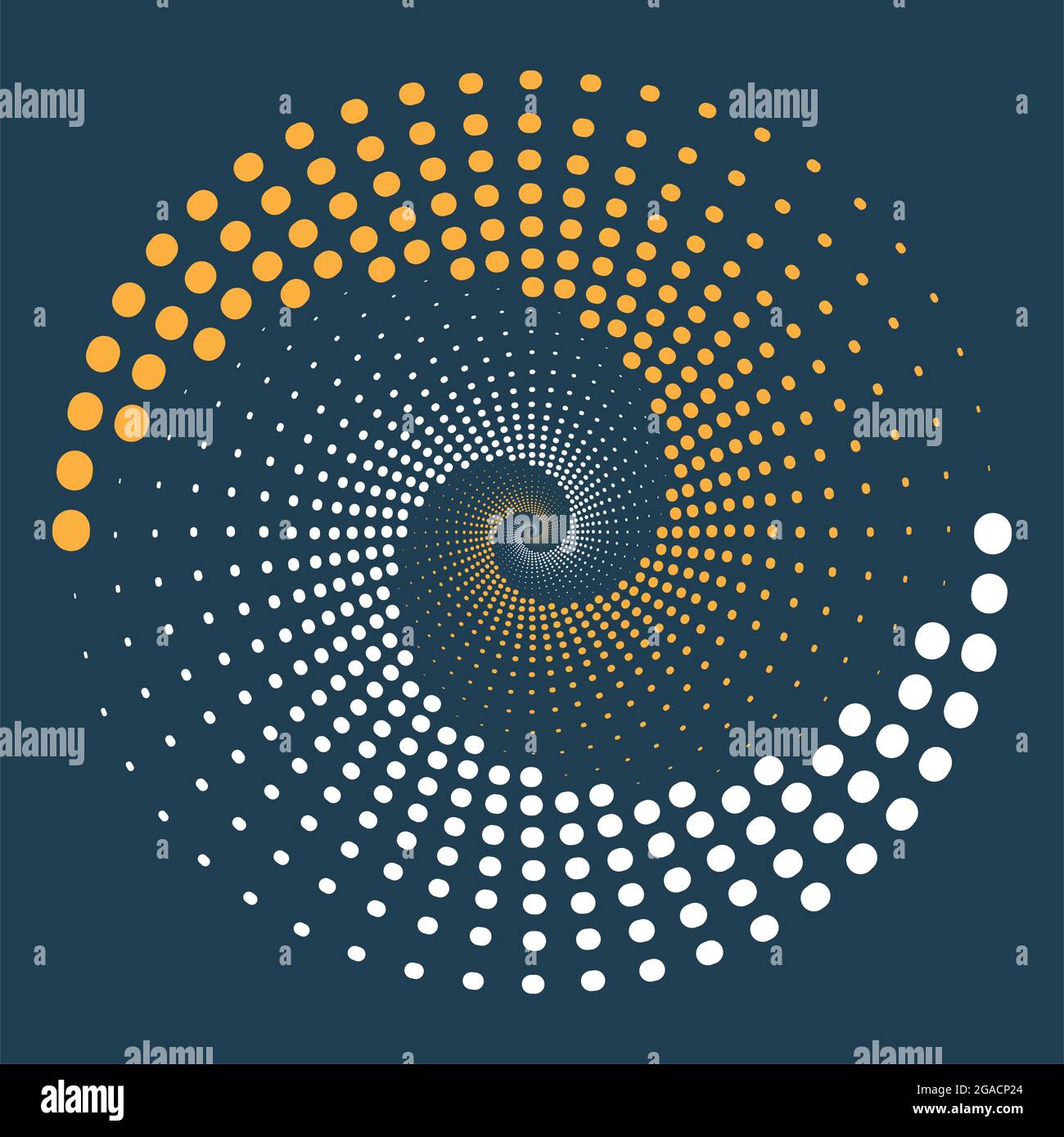 Glowing Halftone Dots Circle, Auxiliary Graphic Elements for Designs ...