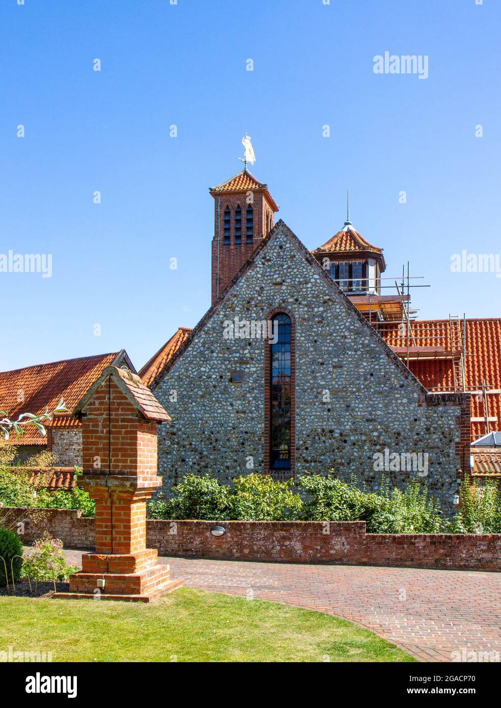 WALSINGHAM, UNITED KINGDOM - Aug 09, 2016: The view in the grounds of ...