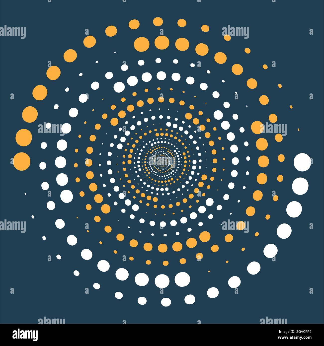 Glowing Halftone Dots Circle, Auxiliary Graphic Elements for Designs ...