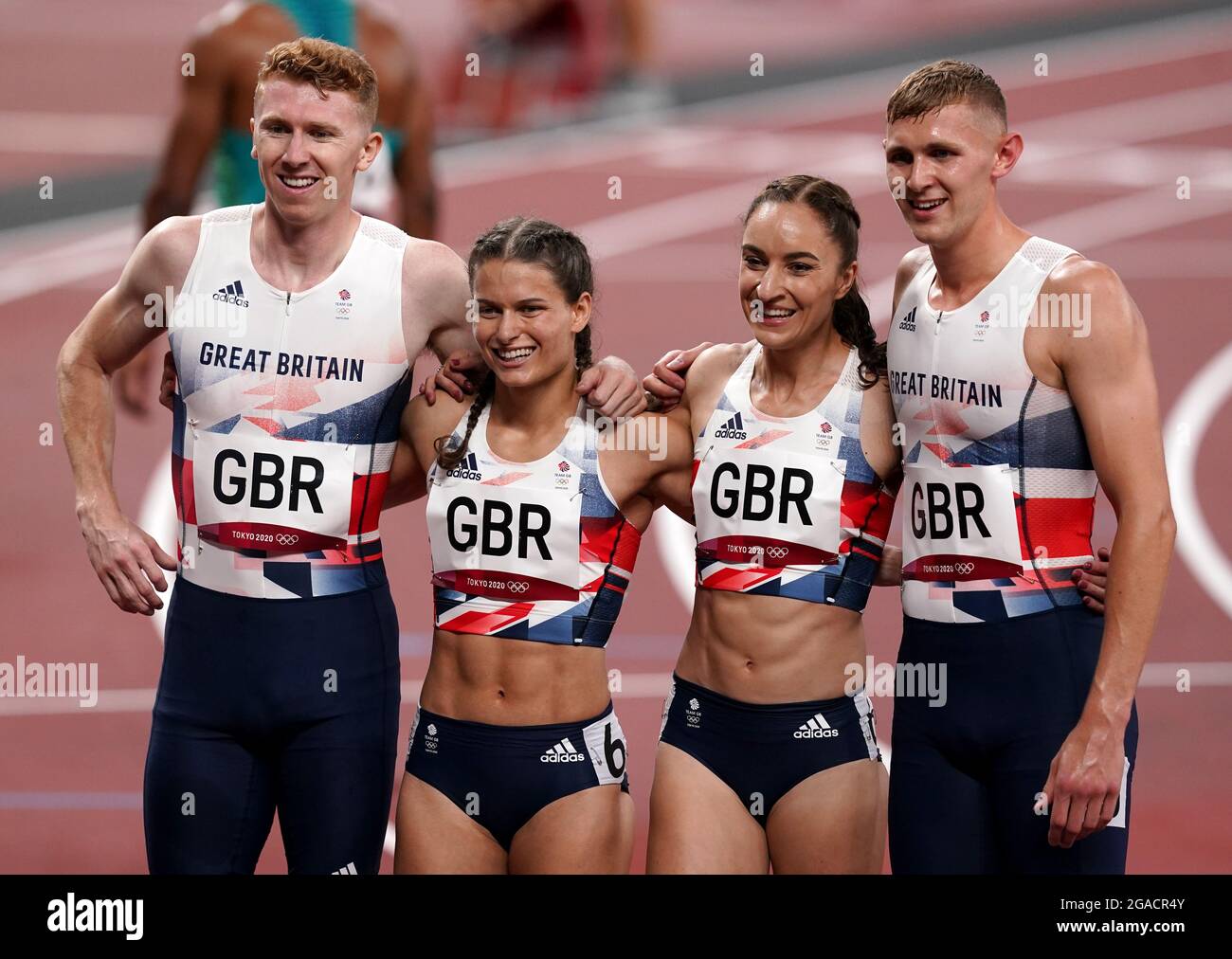 Great Britain's (left-right) Cameron Chalmers, Zoey Clark, Emily ...