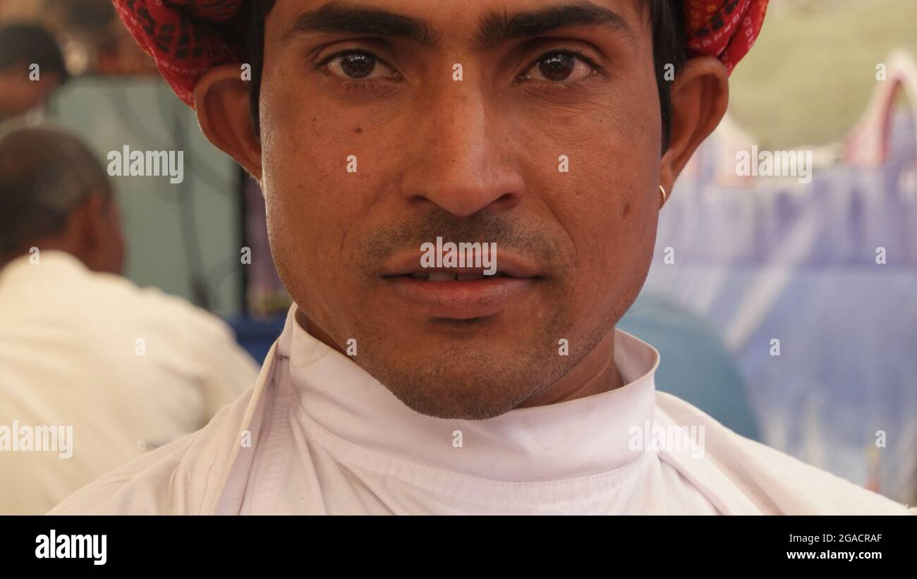 Indian mans face hi-res stock photography and images - Alamy