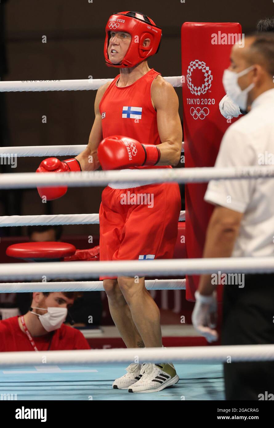 Tokyo, Japan. 30th July, 2021. BOXING MUM ADVANCES: Olympic women's ...