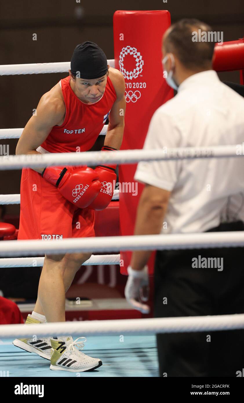 Tokyo, Japan. 30th July, 2021. BOXING MUM ADVANCES: Olympic women's ...