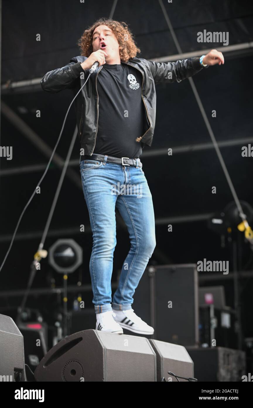 Pigeon Detectives Performing Live at Tramlines Festival 2021 Stock ...