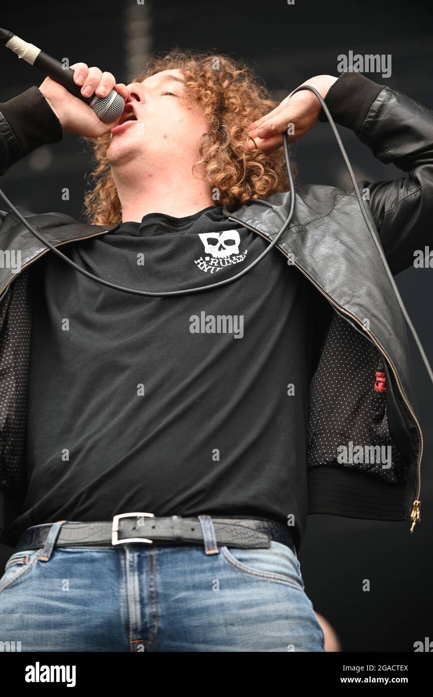 Pigeon Detectives Performing Live at Tramlines Festival 2021 Stock ...