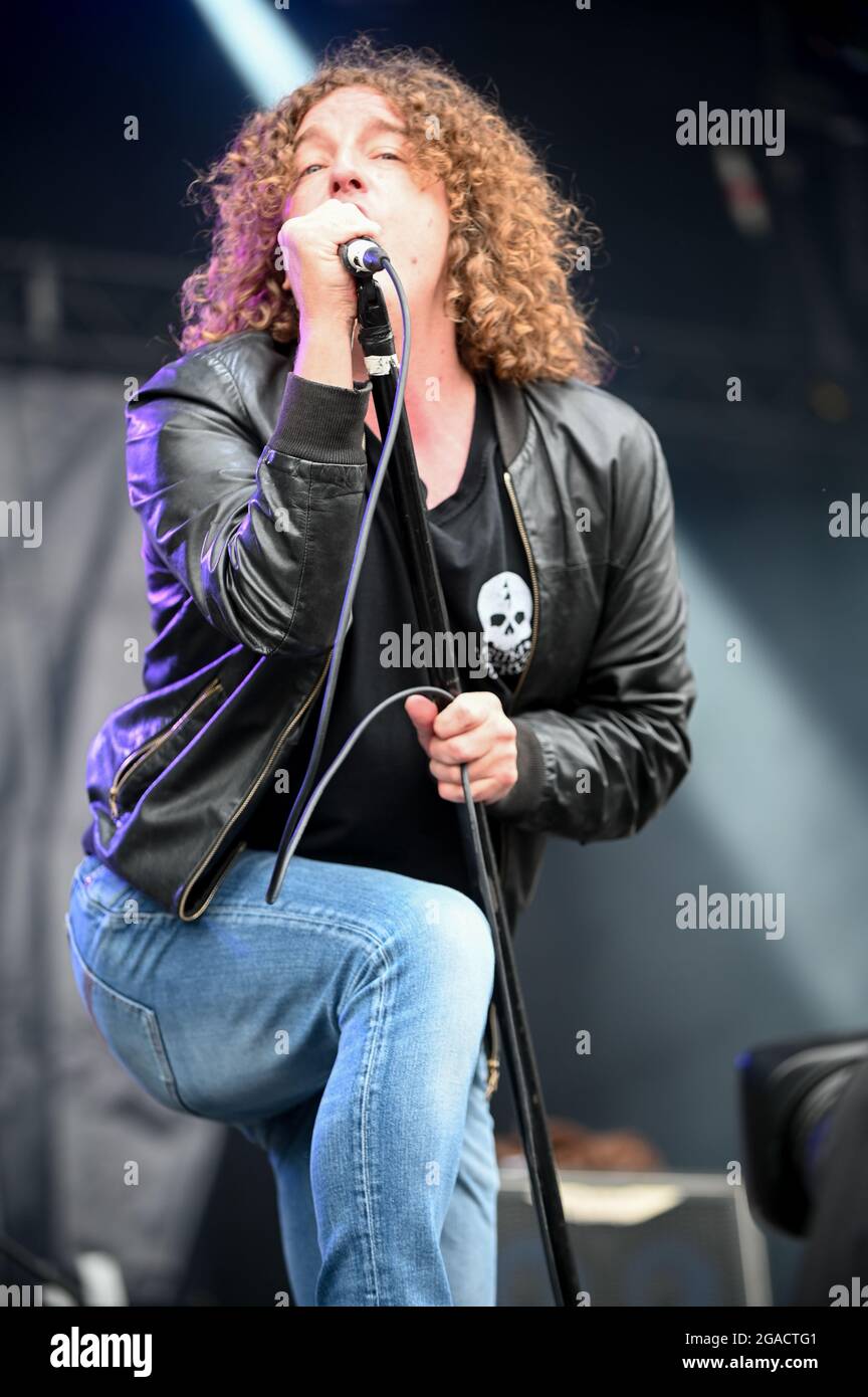 Pigeon Detectives Performing Live at Tramlines Festival 2021 Stock ...