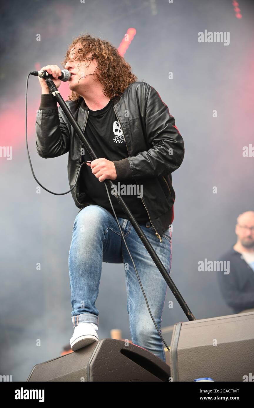 Pigeon Detectives Performing Live at Tramlines Festival 2021 Stock ...