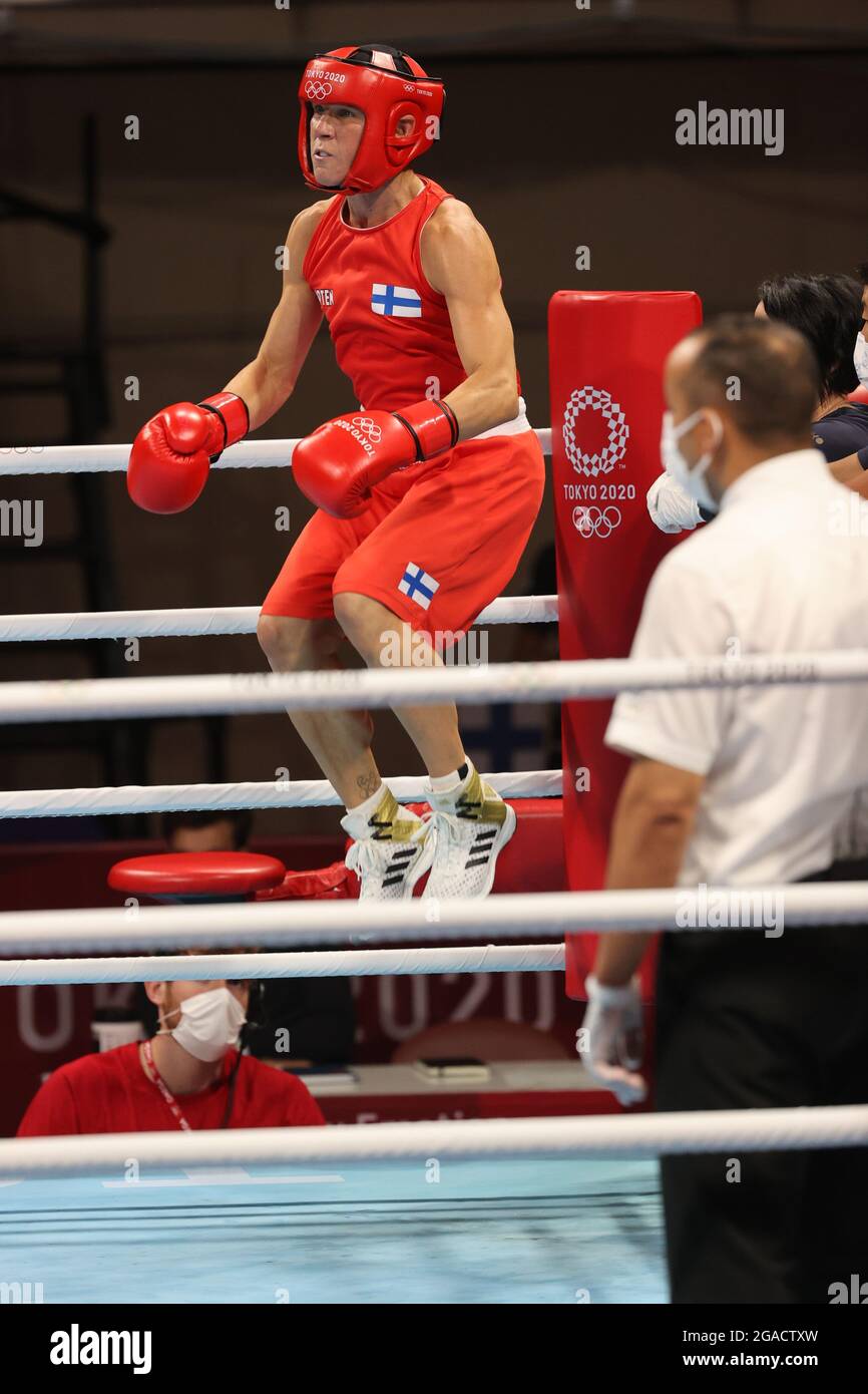Tokyo, Japan. 30th July, 2021. BOXING MUM ADVANCES: Olympic women's ...