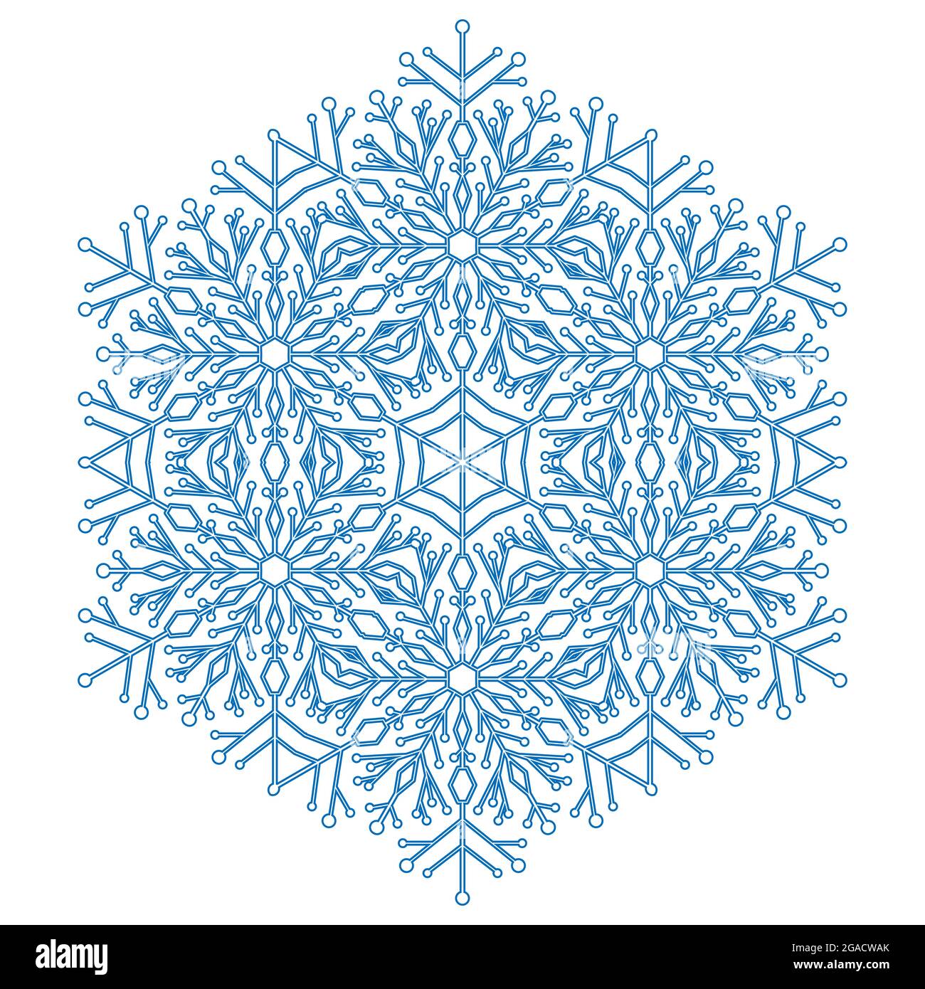Light blue snowflake hi-res stock photography and images - Alamy