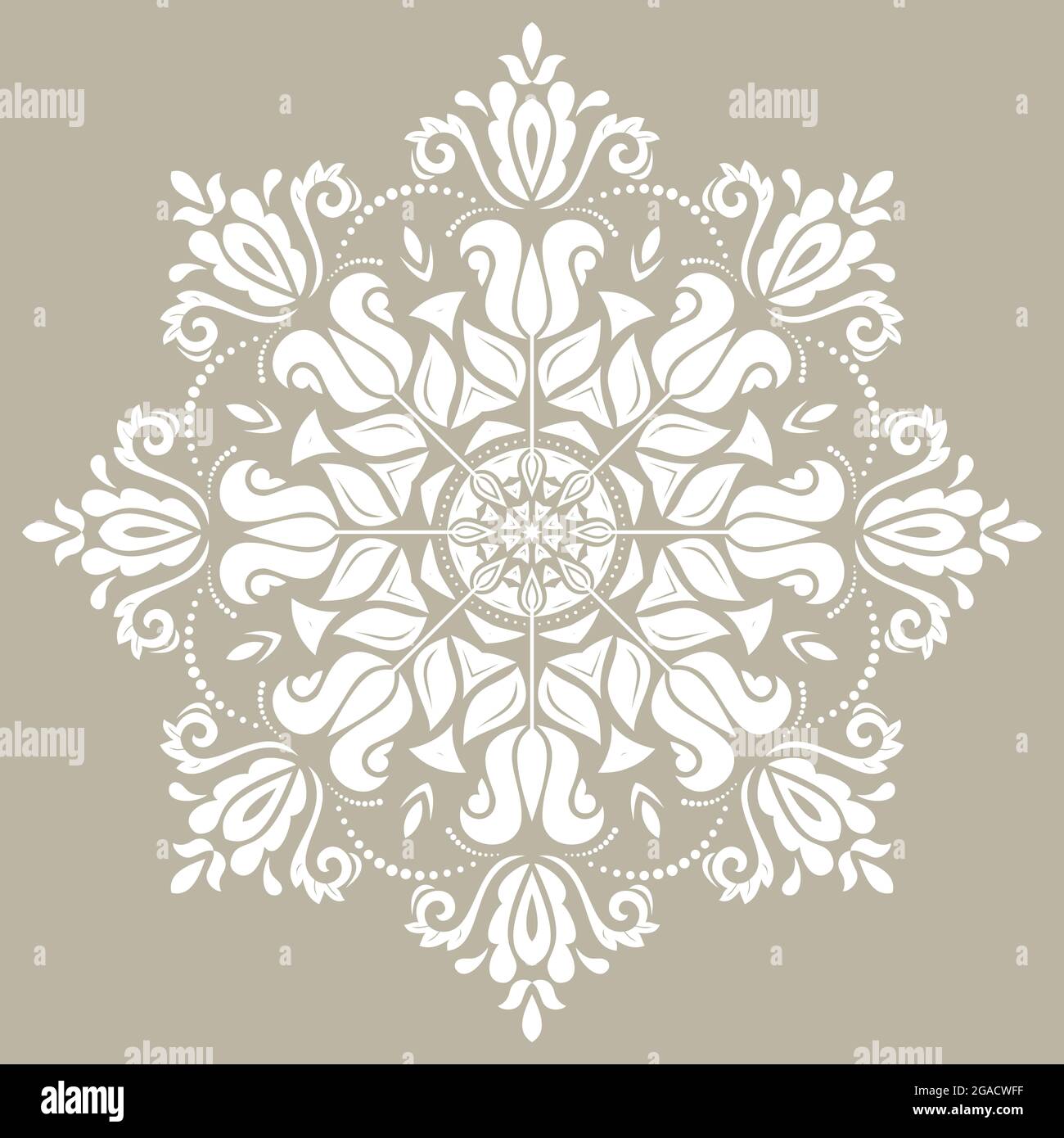 Elegant vintage ornament in classic style. Abstract traditional pattern ...