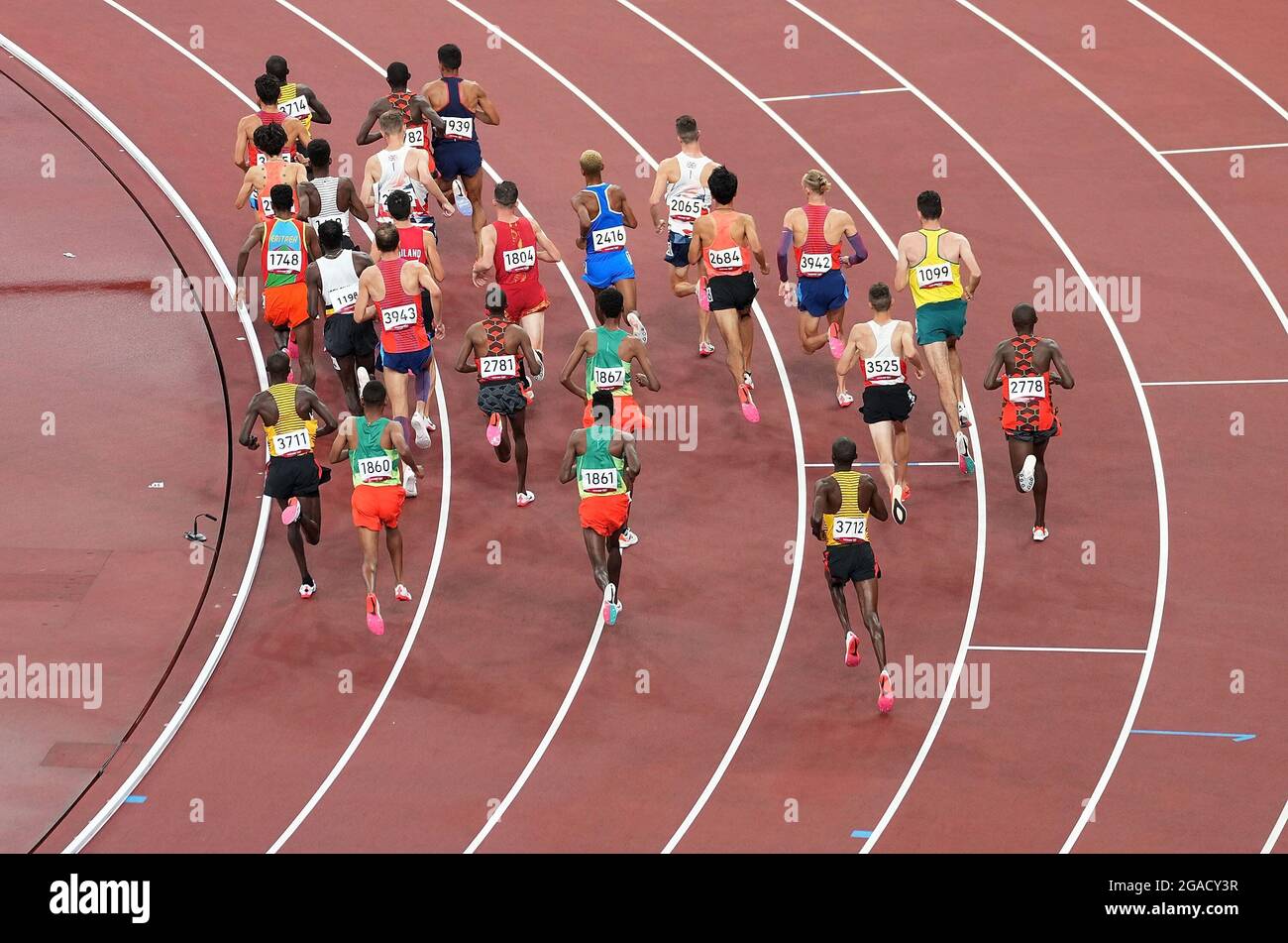 Tokyo, Japan. 30th July, 2021. Athletes compete during the men's 10000m ...